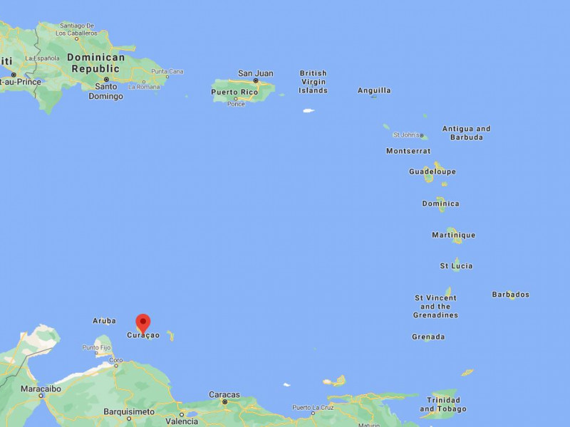 Kaart Curacao - kaart